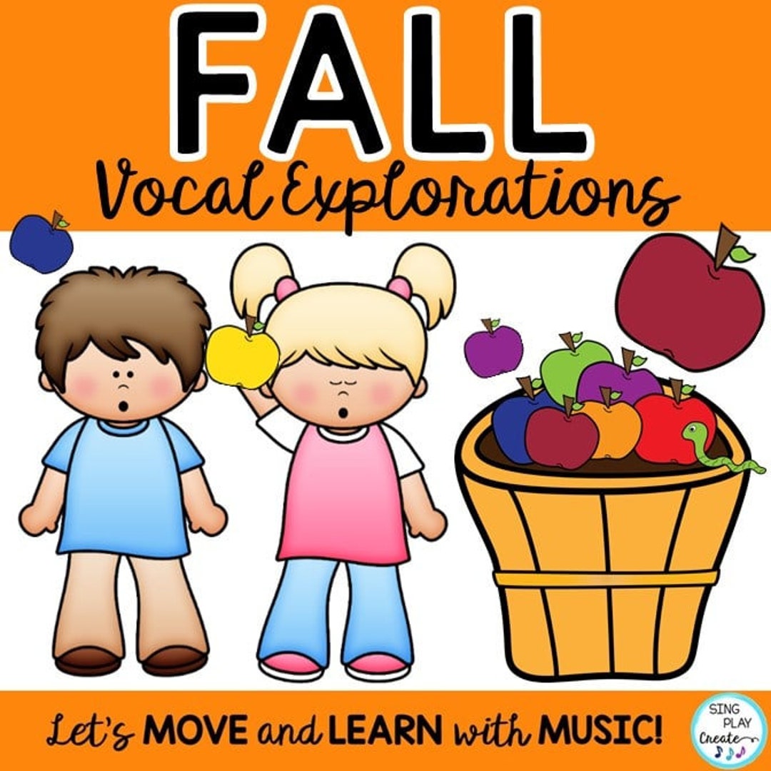Vocal Explorations : Fall Themed, Animated, Worksheets K-3 - Etsy