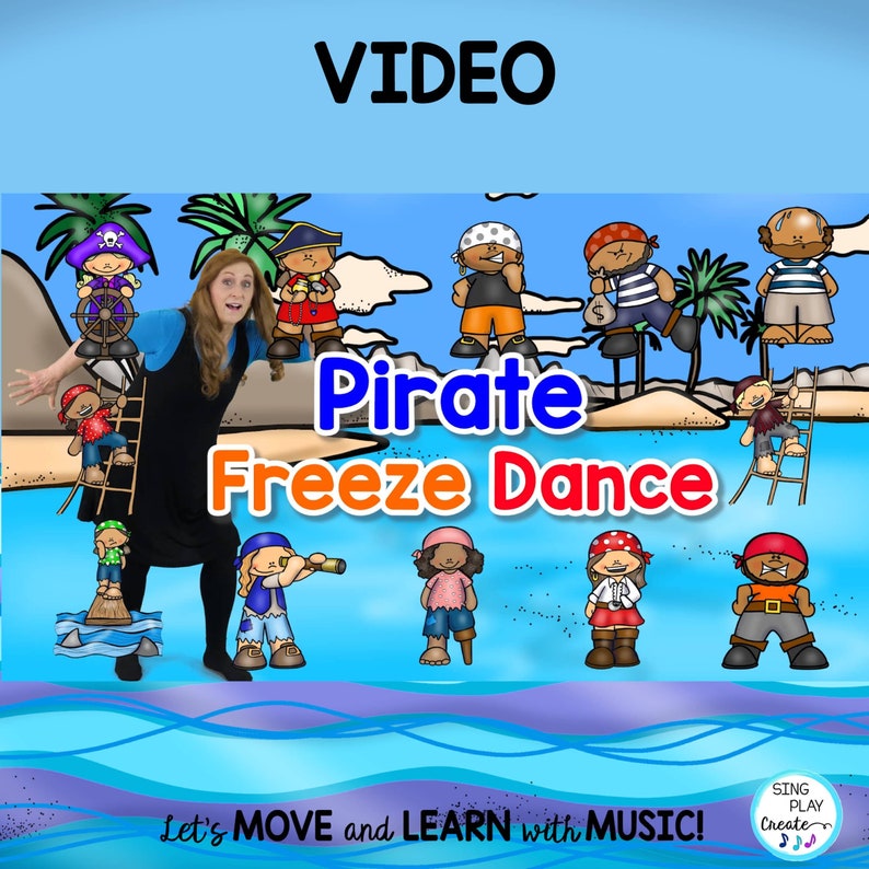 Pirate Freeze Dance: Dynamics, Movement and Math Activites - Etsy