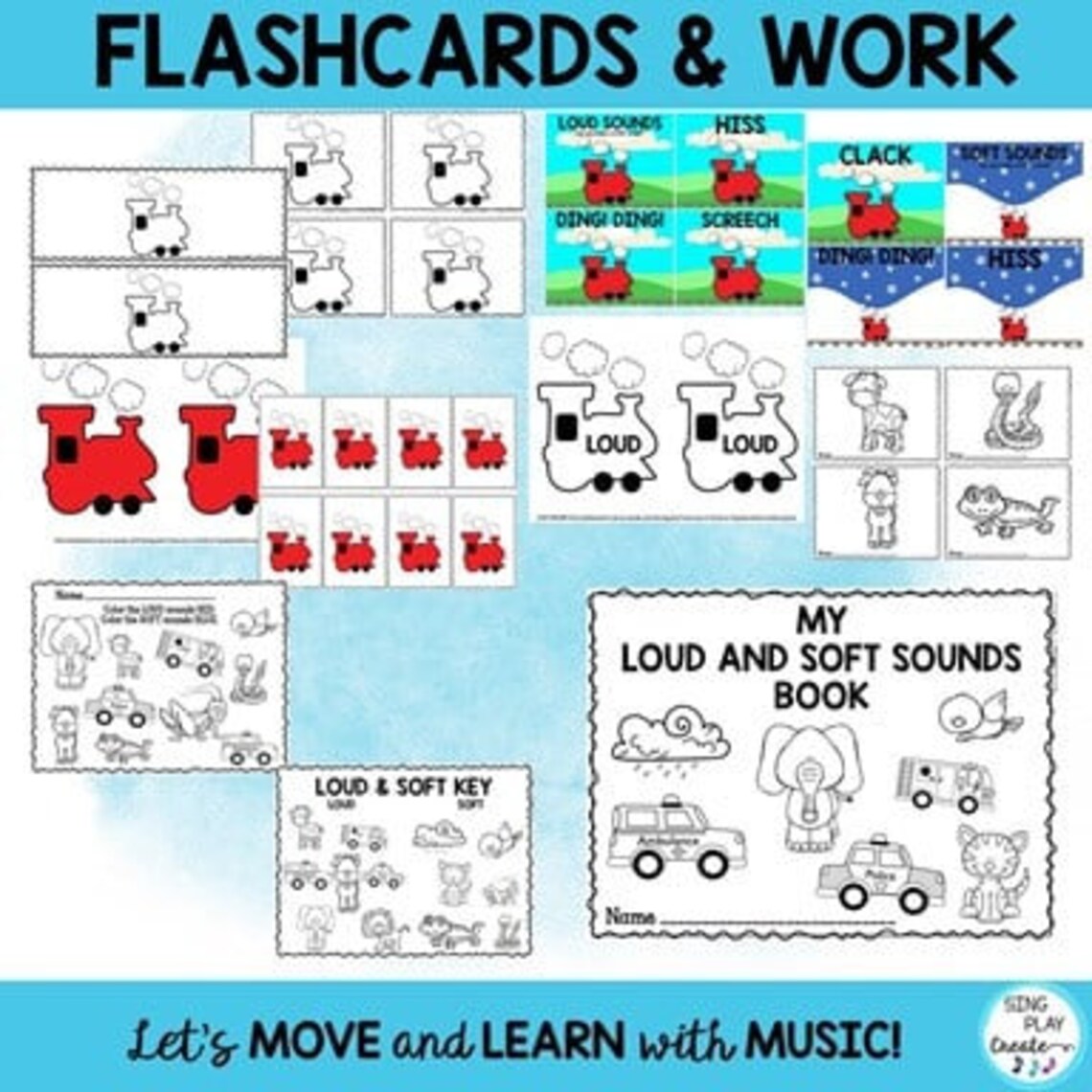 Kindergarten & First Grade Music Lesson: Loud/soft, Dynamic, Movement ...