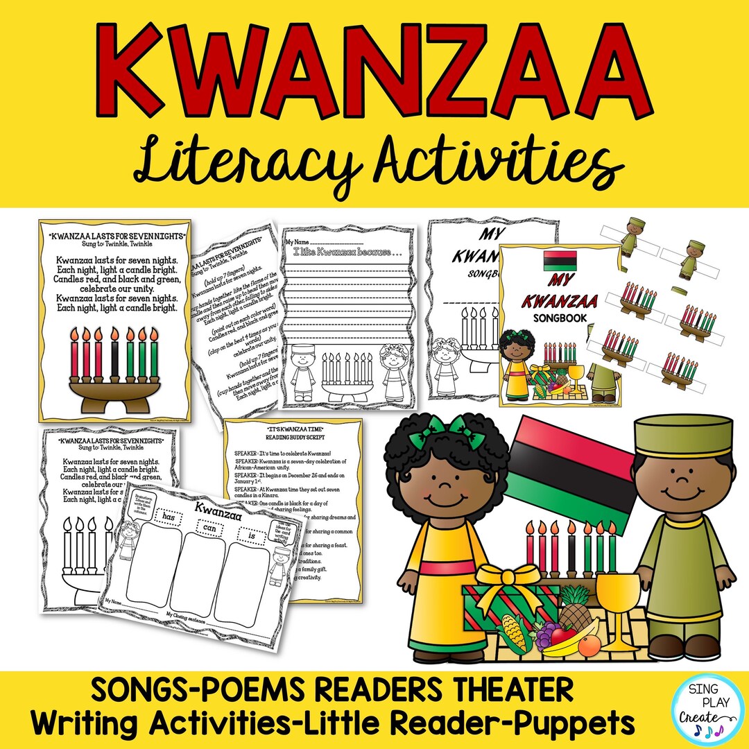 Kwanzaa Literacy Songs, Poems, Readers Theater or Music Program ...