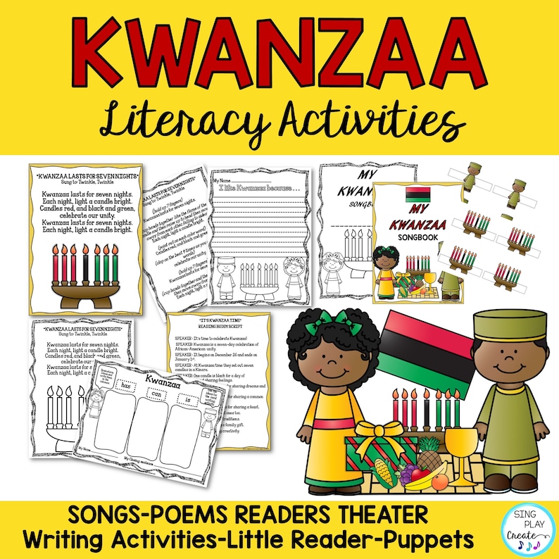 Kwanzaa Literacy Songs, Poems, Readers Theater or Music Program ...