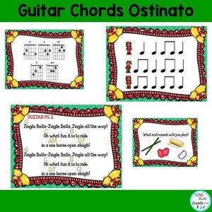 Holiday Music Lesson: jingle Bells Orff, Guitar, Keyboard, Printables, Mp3 - Etsy