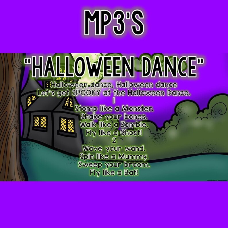 Halloween Action Song halloween Dance: Music Tracks and Coloring Page ...