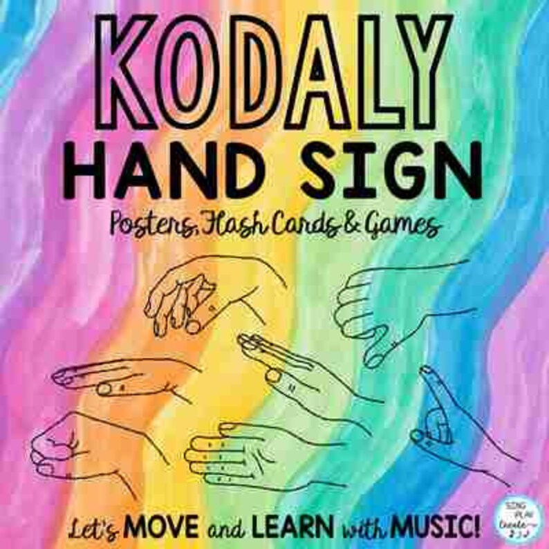 Music Room Decor, Rainbow Theme Kodaly Solfege Posters, Music Note ...