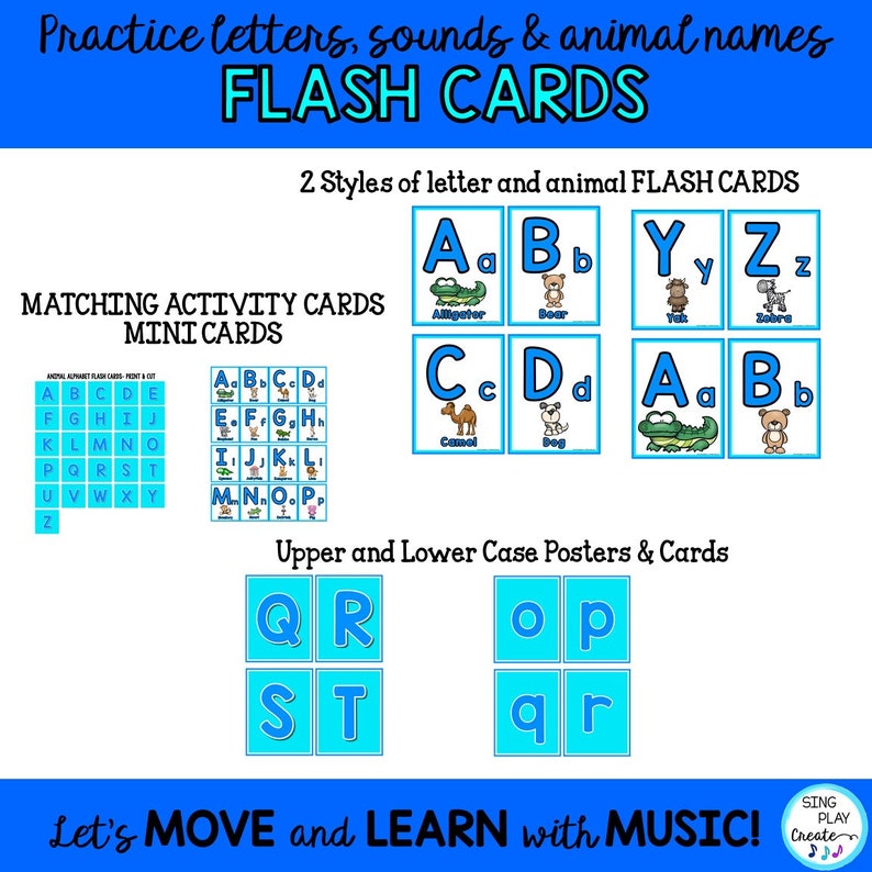 Animal ABC Alphabet Letters Phonics Games & Activities to - Etsy