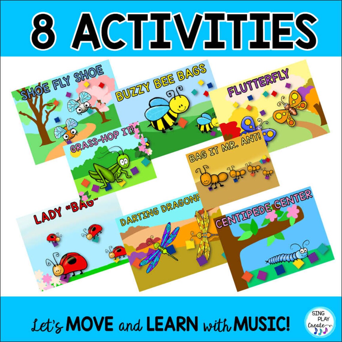 Bean Bag Buggy Bean Bag Activities and Games for Preschool, Music and ...