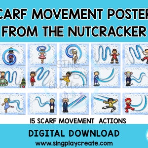 Nutcracker Scarf Movement Cards and Activities - Etsy