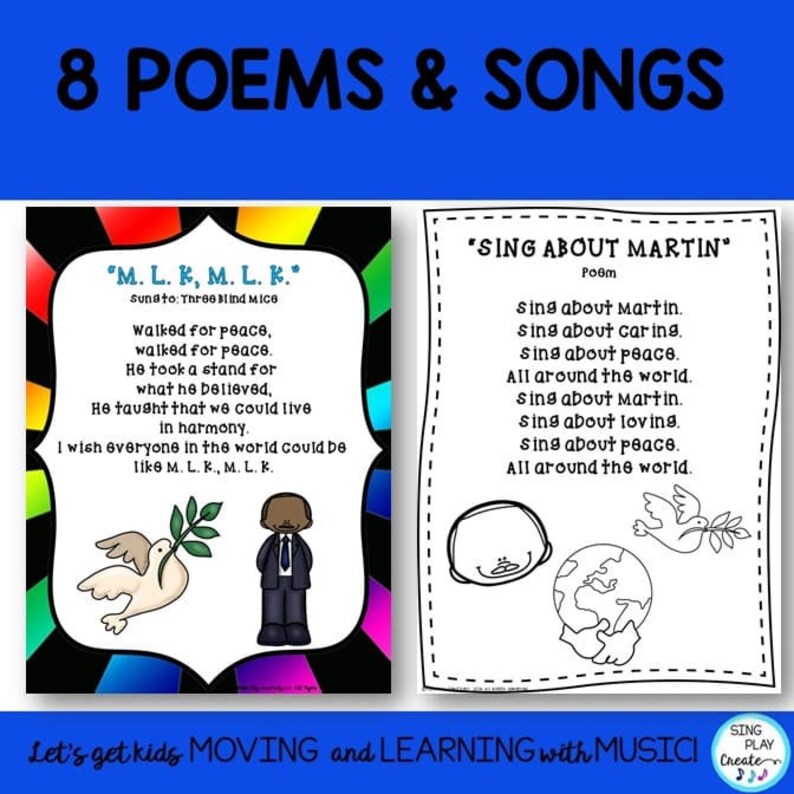 Martin Luther King Jr. Songs, Poems and Readers Theater Writing ...