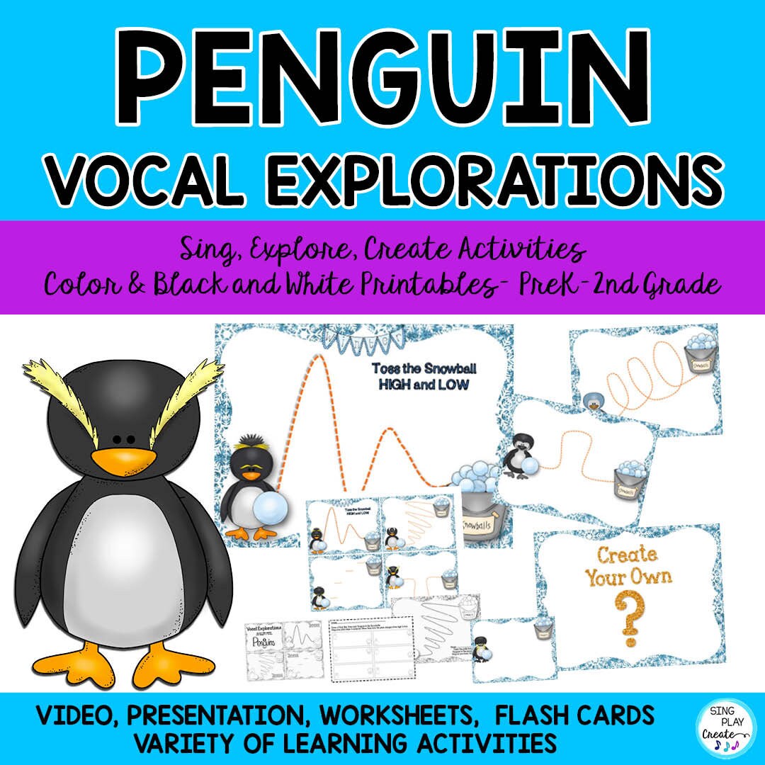 Vocal Explorations and Music Lesson: Penguin Winter Music Class ...