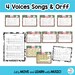 Four Voices, Vocal Timbre Music Lesson and Games With Song, Posters and ...