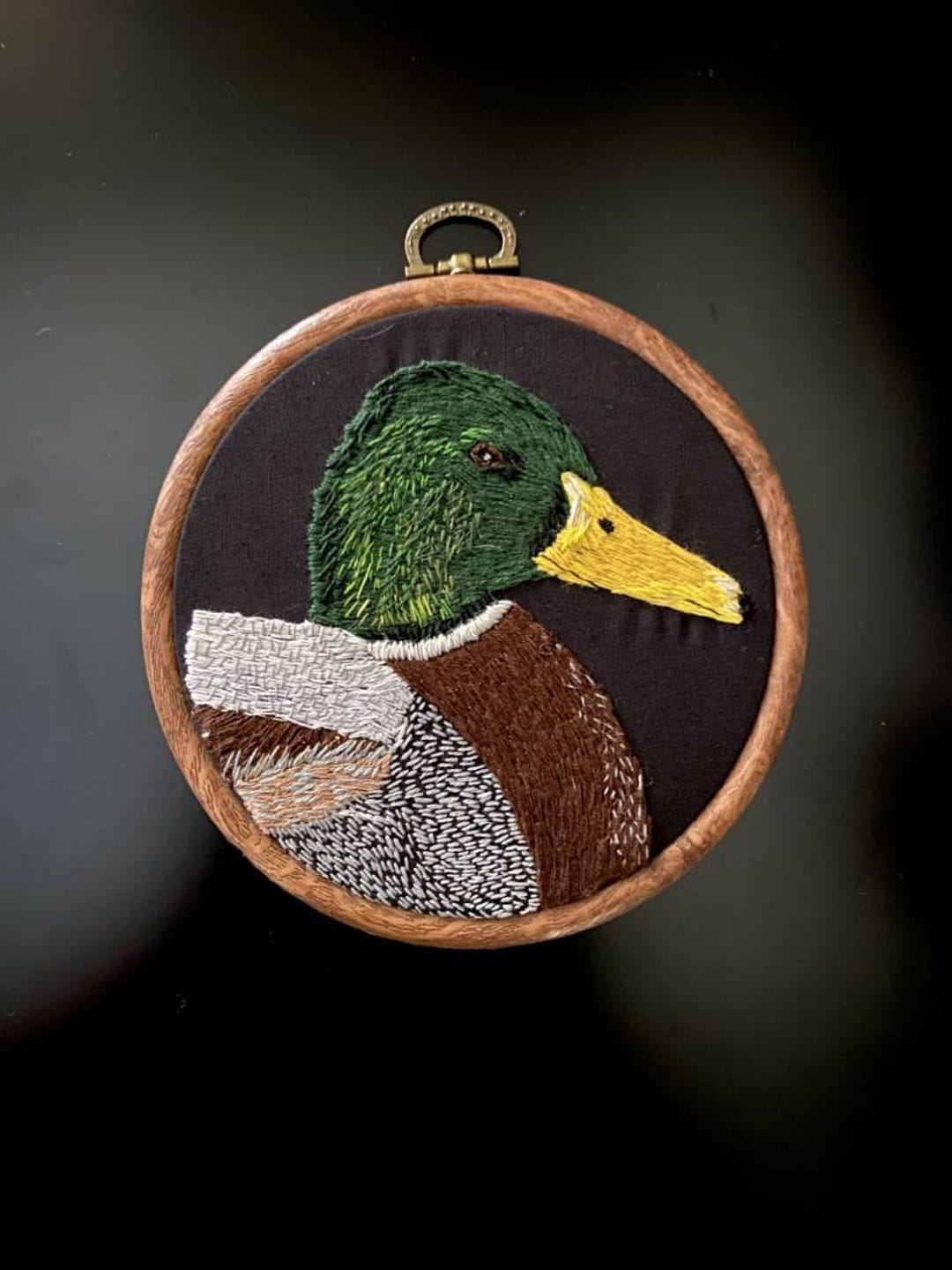 Custom 5" Duck Bust Embroidery - Etsy