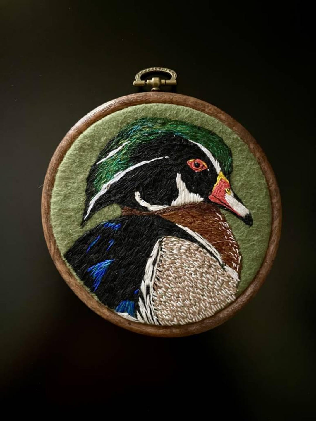 Custom 5" Duck Bust Embroidery - Etsy