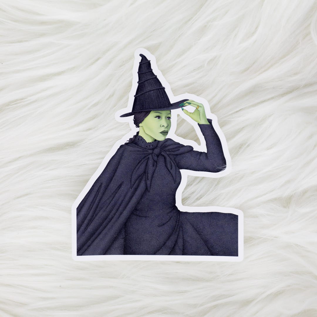 Elphaba // Large Matte Deco Sticker for Journals - Etsy