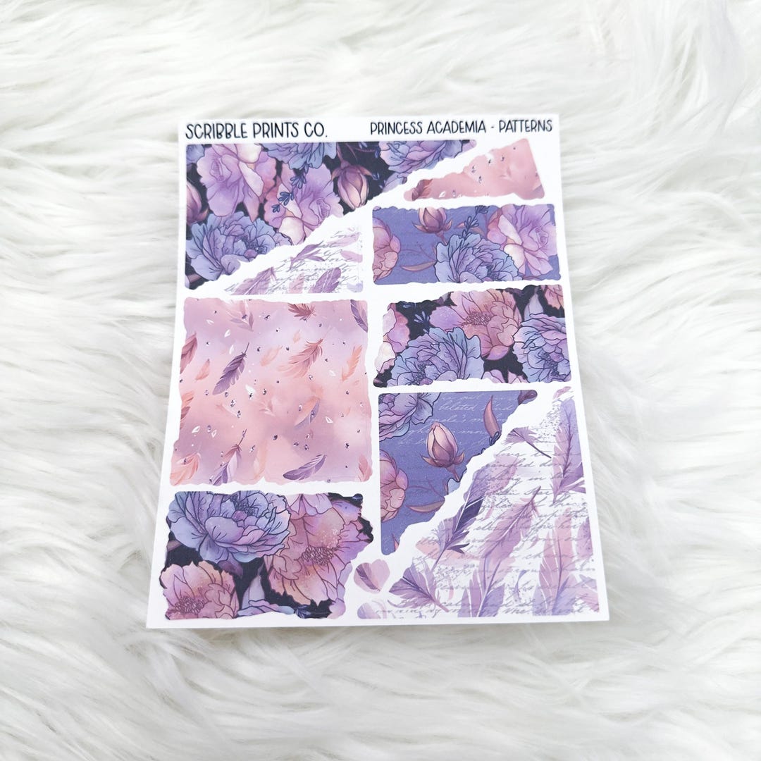 Princess Academia Patterns // Matte Journal Stickers - Etsy Canada