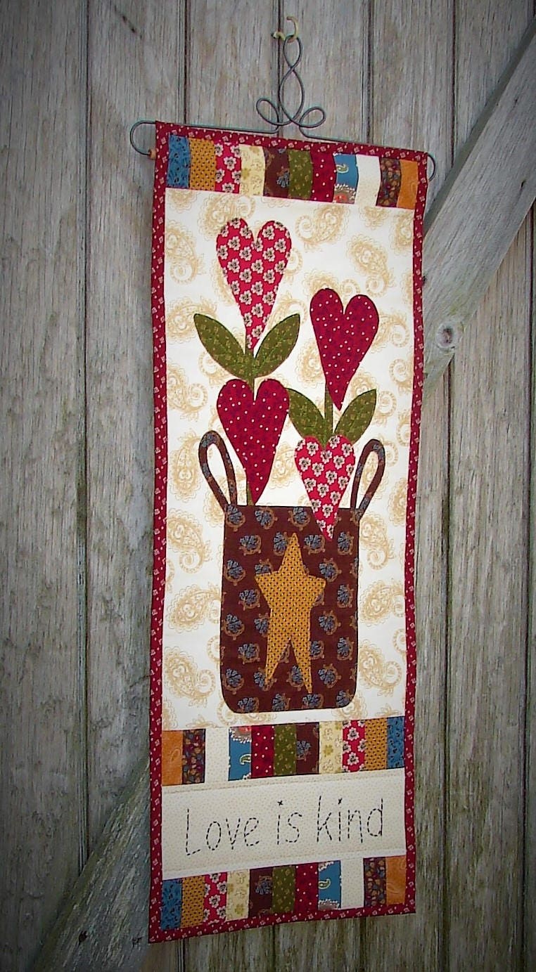 Love is Kind Door Banner, Valentine Banner, Valentine Decor, Heart ...
