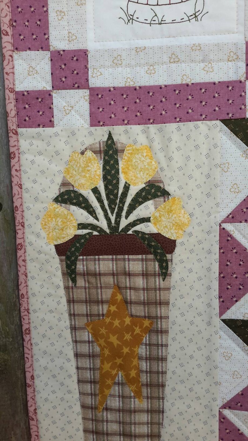 Hello Spring Door Banner, Spring Banner, Spring Decor, Spring Quilt ...