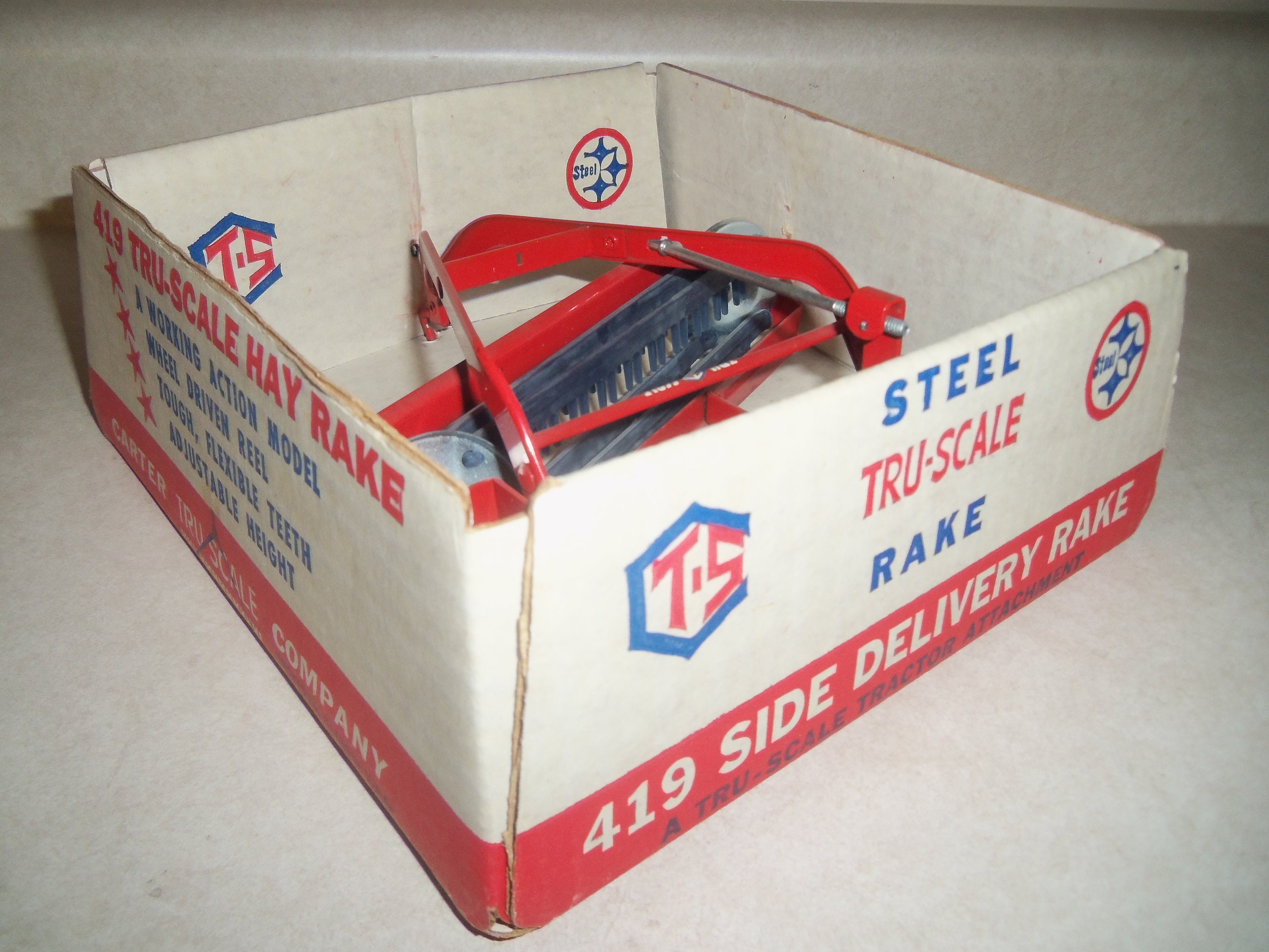 Carter Tru Scale Hay Rake in Box Vintage Farm Toy - Etsy