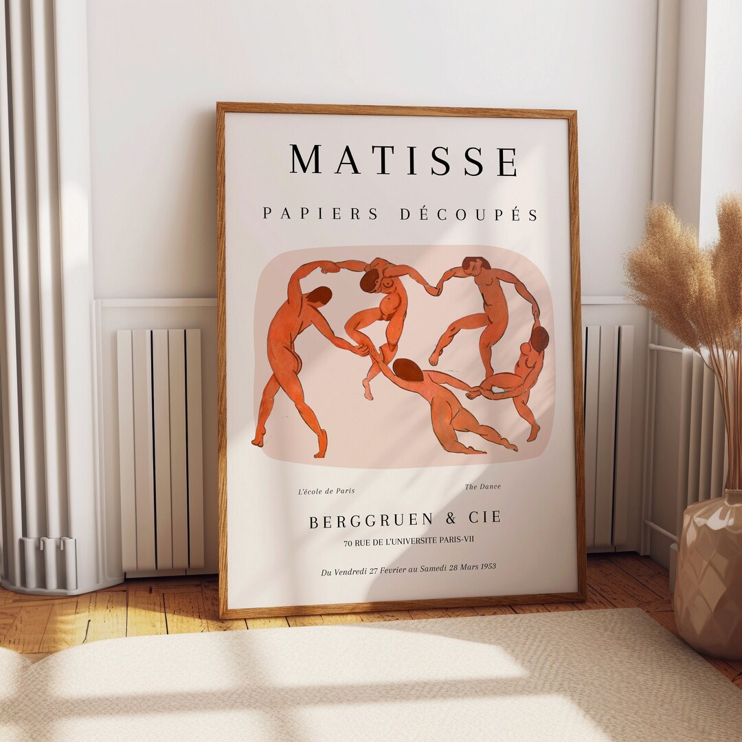 Henri Matisse La Danse Wall Art Print, Abstract Home Decor, Dancing ...