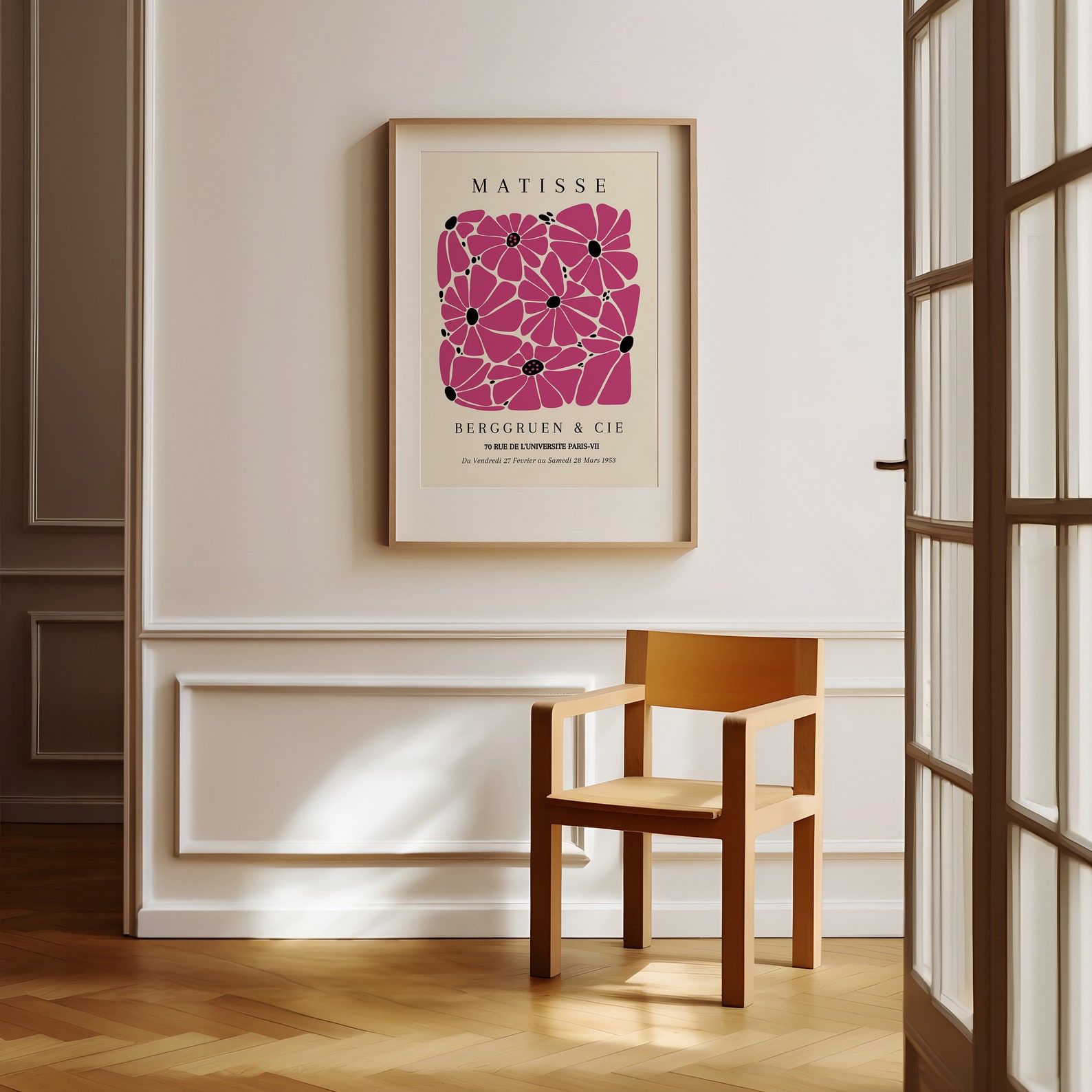 Matisse Pink Flower Print: Berggruen Gallery Wall Art - Etsy