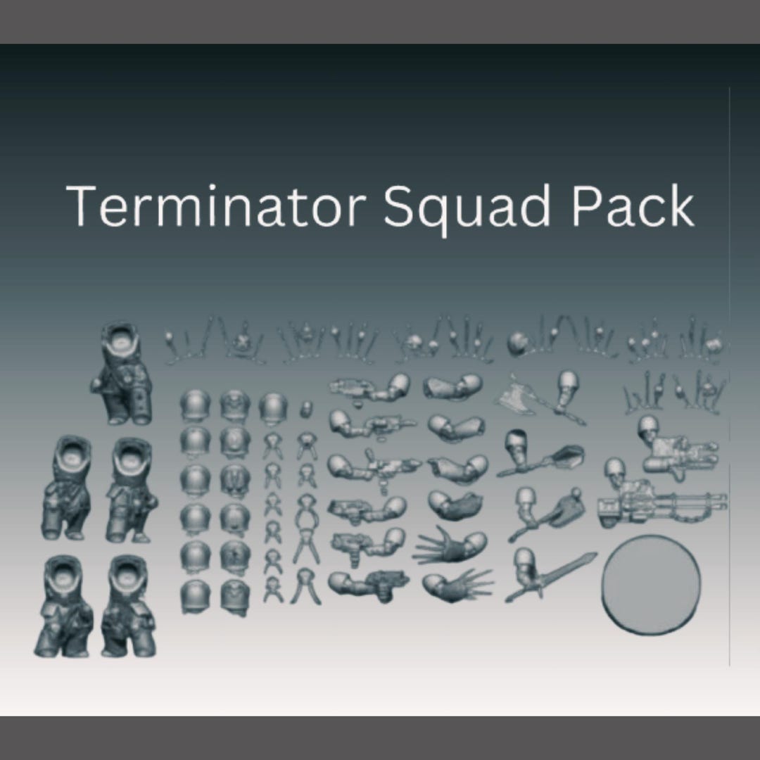Marine Terminators Squad , Stl Pack , Captain Stl , Chaos Stl Pack ...