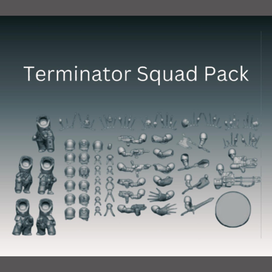 Marine Terminators Squad , Stl Pack , Captain Stl , Chaos Stl , Chaos ...