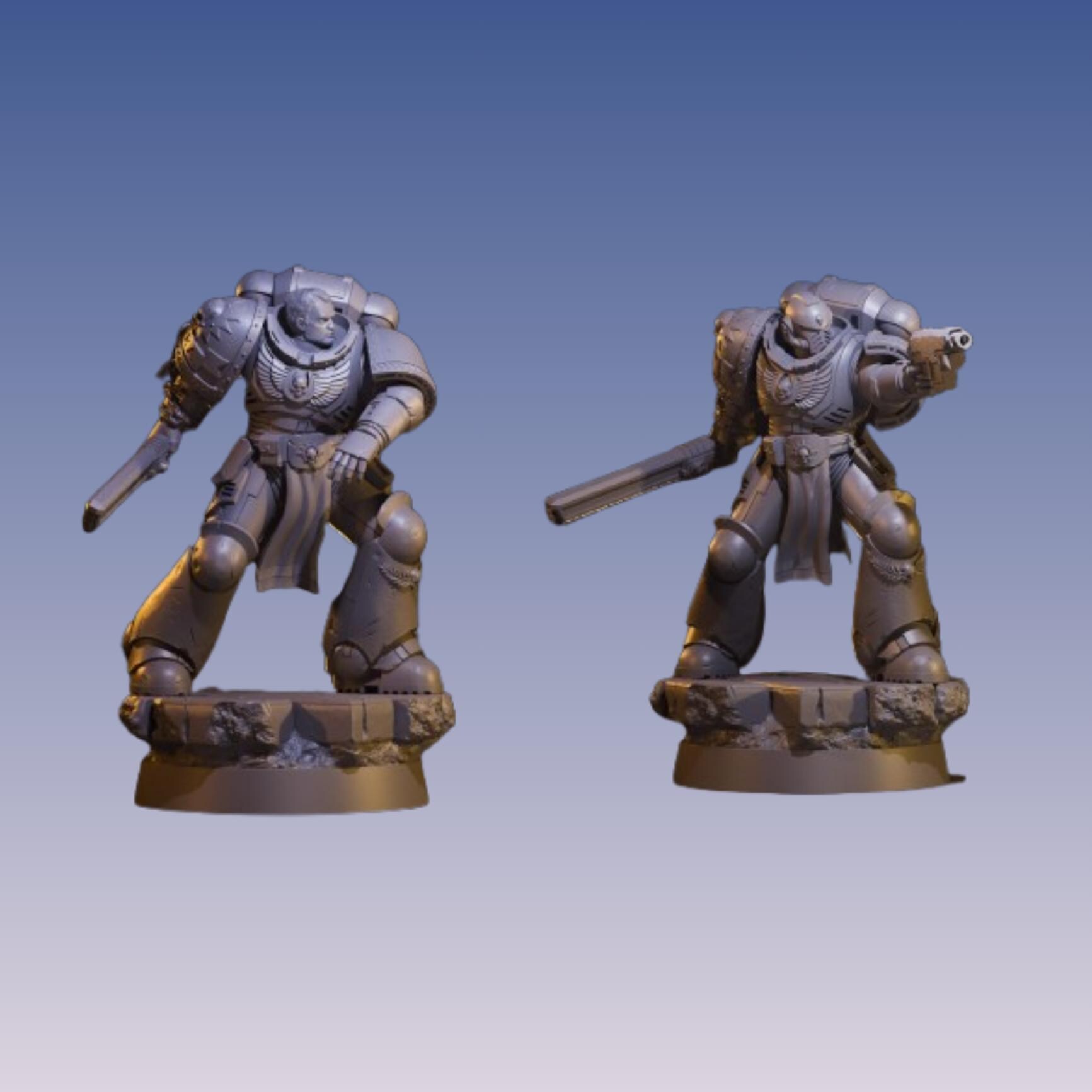 Marine Titus , Stl Pack , Warhammer Stl , Marine Titus Squad , Titus ...