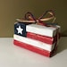 American Flag Blocks Rustic Reclaimed Wood, Patriotic Decor, Shelf ...