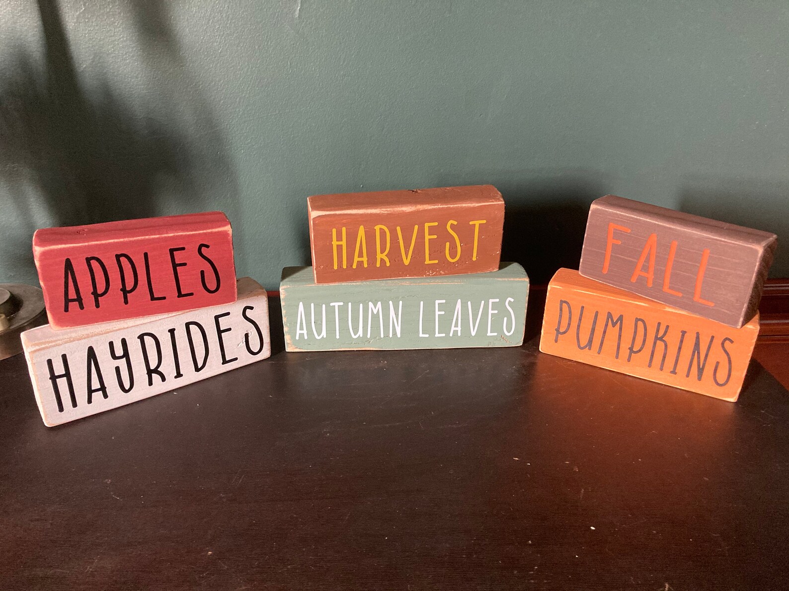 Rae Dunn Inspired Fall Blocks-dunn Lovers-home - Etsy