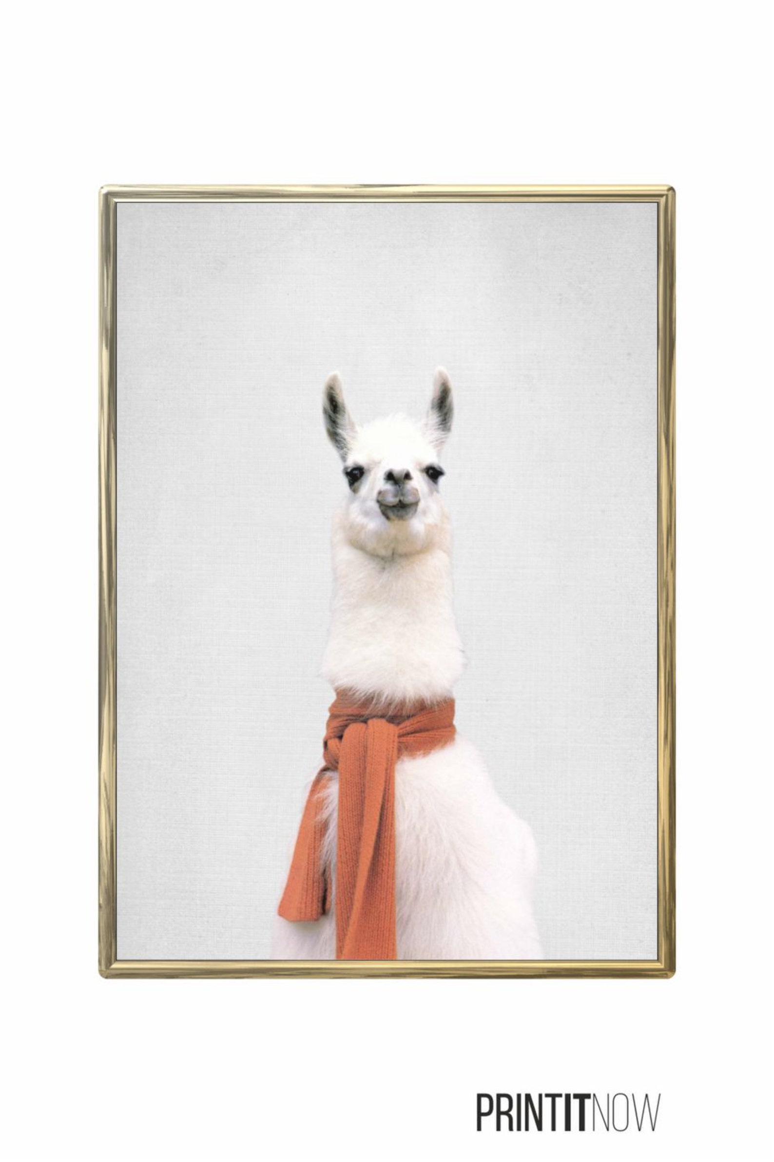 Lama Print Nursery Animal Decor Wall Art Large Printable | Etsy
