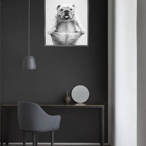 Fat Dog Print, Nursery Animal Decor Wall Art, Large Printable Poster ...