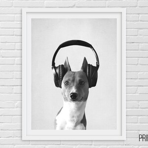 Dog Print Nursery Animal Decor Wall Art Large Printable - Etsy