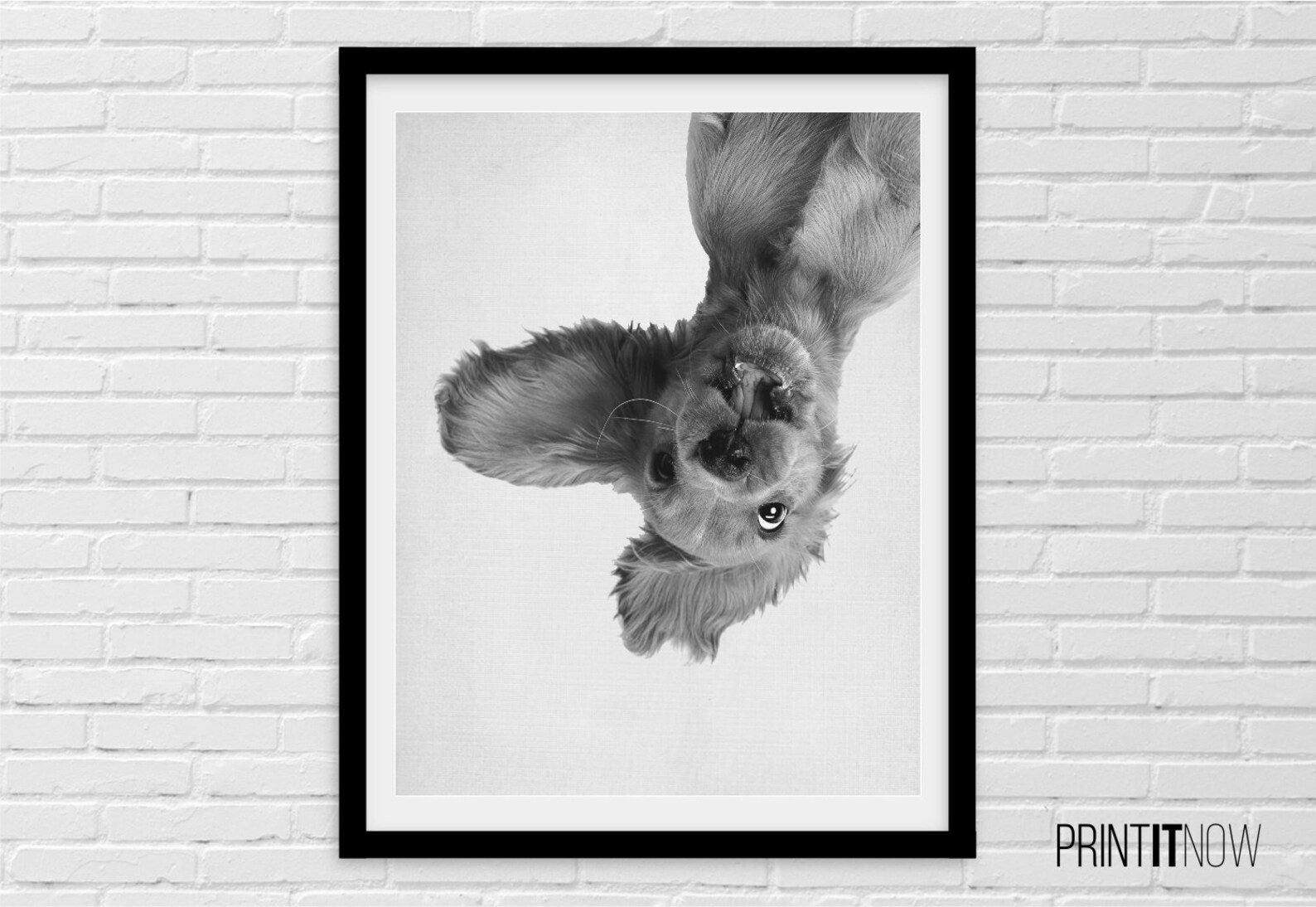 Happy Dog Print Dog Decor Wall Art Large Printable Poster | Etsy