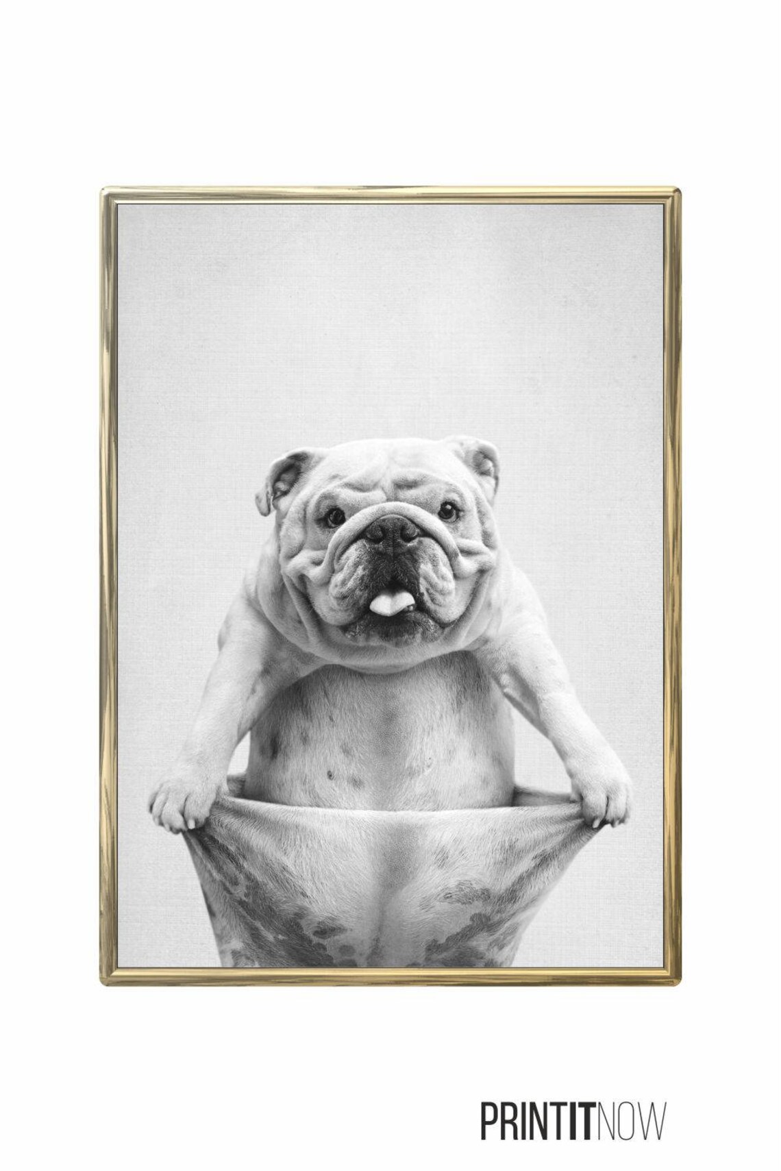 Fat Dog Print Nursery Animal Decor Wall Art Large Printable - Etsy