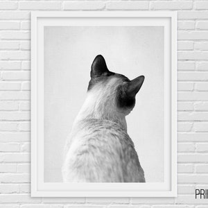 Cat Back Poster, Nursery Decor Wall Art, Large Printable Poster ...