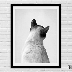 Cat Back Poster, Nursery Decor Wall Art, Large Printable Poster ...