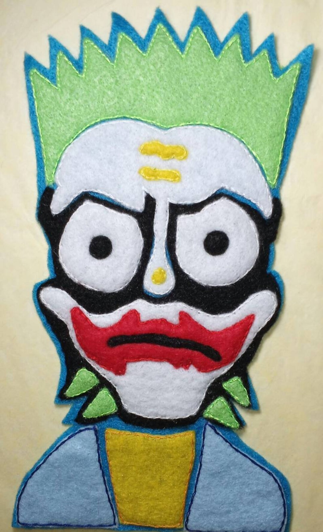 Bart Simpson Cross Over the Joker - Etsy