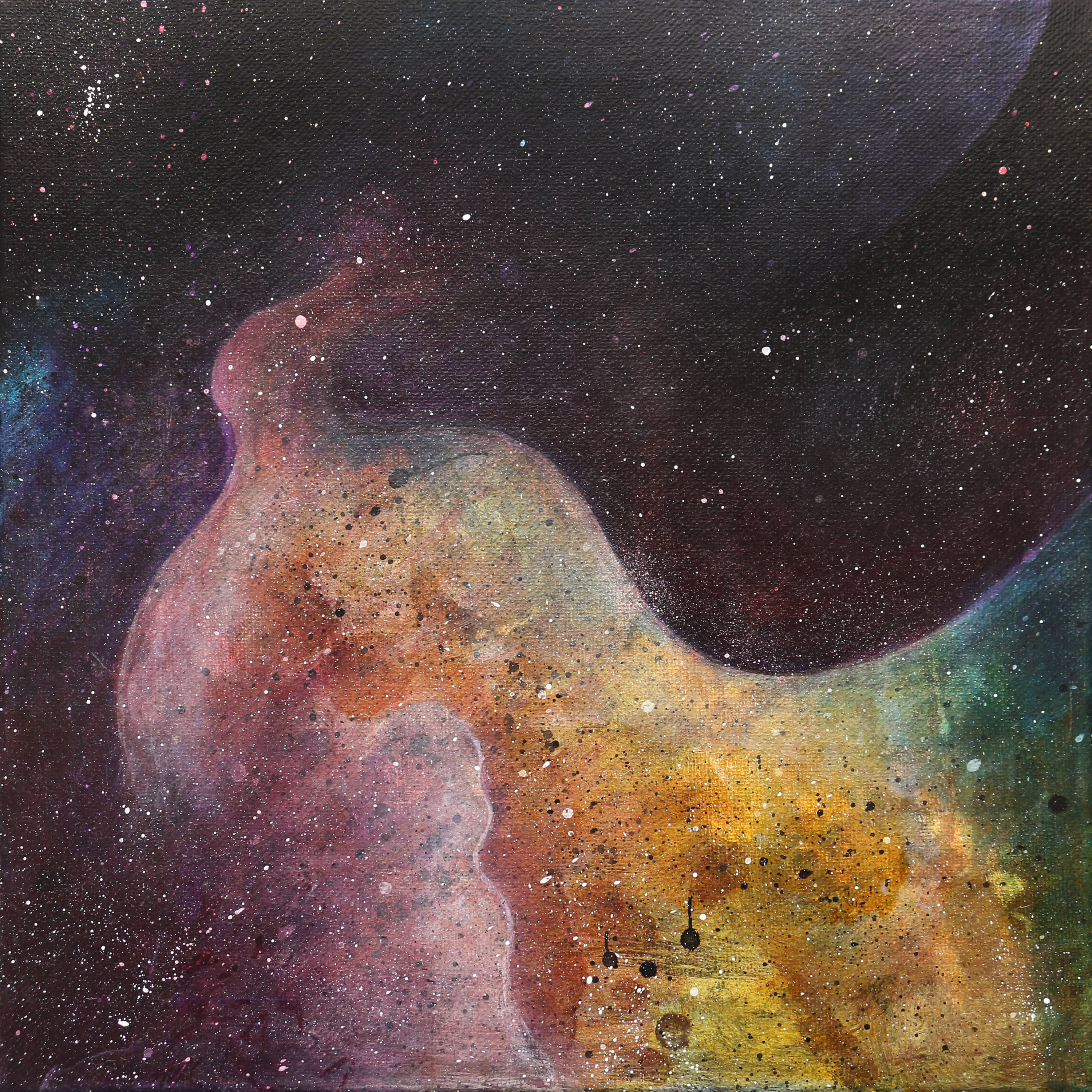 Fade to Black Celestial Galaxy Universe Print by Kerry - Etsy