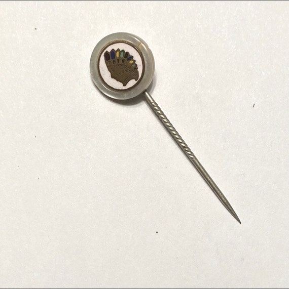 Indian chief pin - Gem