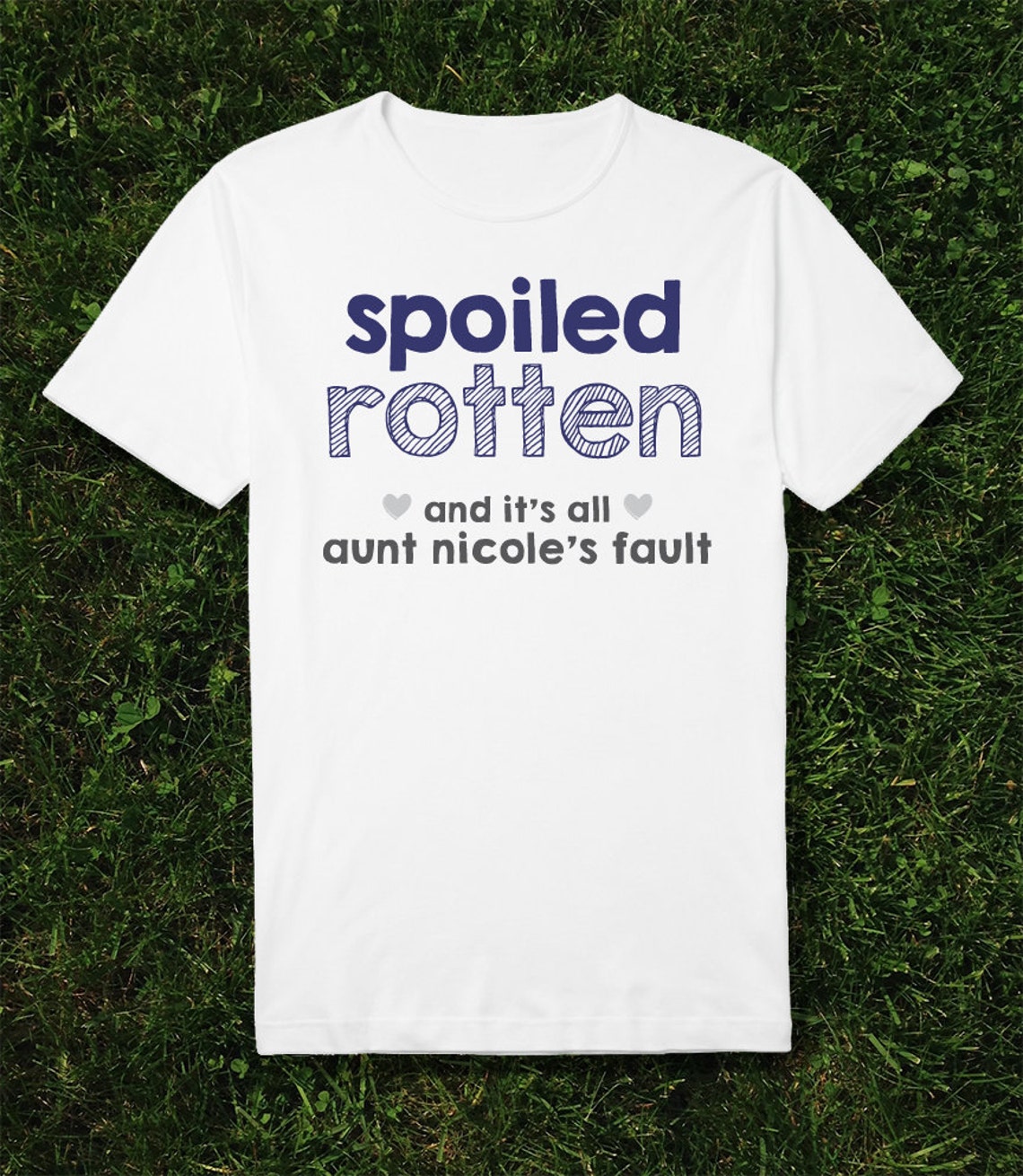 Personalized Spoiled Rotten Kids Tshirt Choose Your Imprint - Etsy