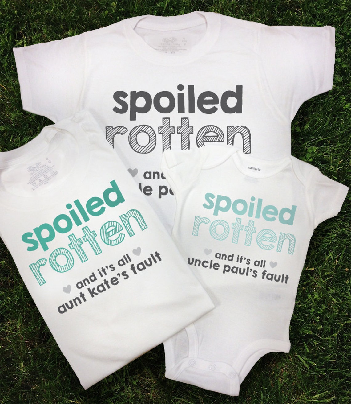 Personalized Spoiled Rotten Kids Tshirt Choose Your Imprint - Etsy