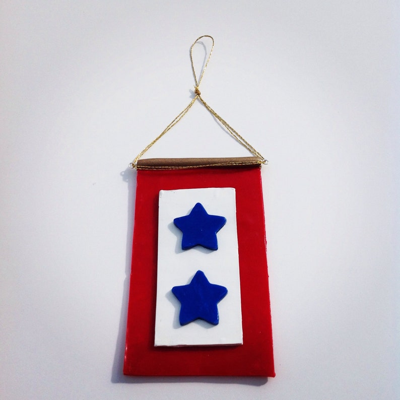 Custom Decorative Service Flag Christmas Ornament Patriotic - Etsy