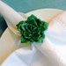 Green Succulent Napkin Rings, Botanical Table Decoration, Faux Cactus ...