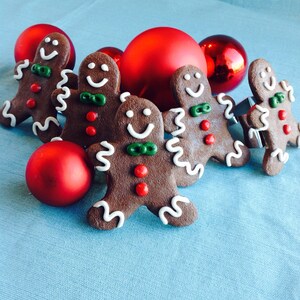 Gingerbread Men Napkin Rings, Winter or Christmas Table Decoration ...