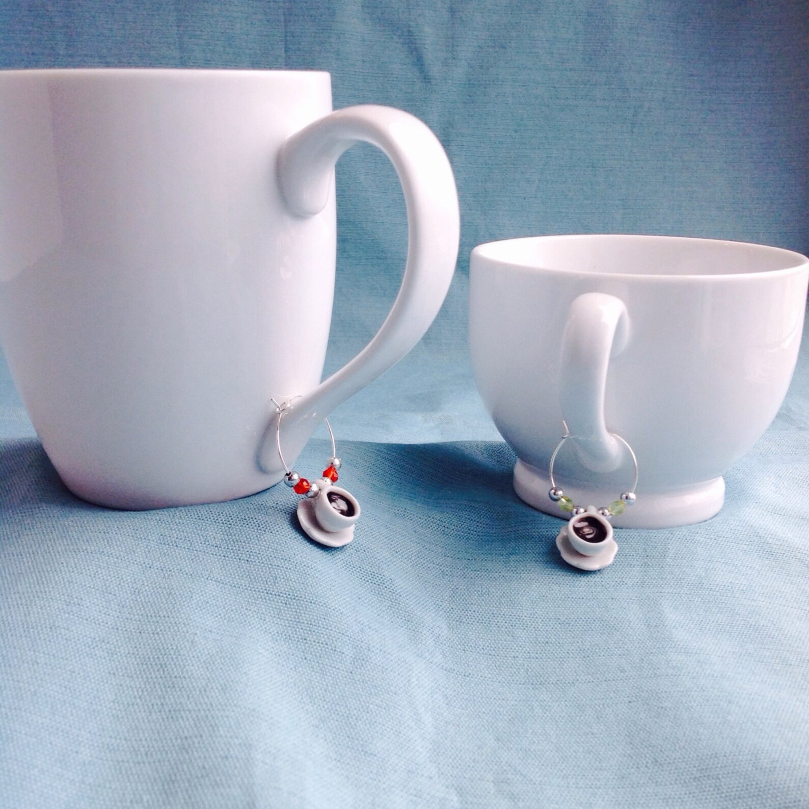 Espresso Cup Wine Glass Charms Coffee Mug Charms Party - Etsy