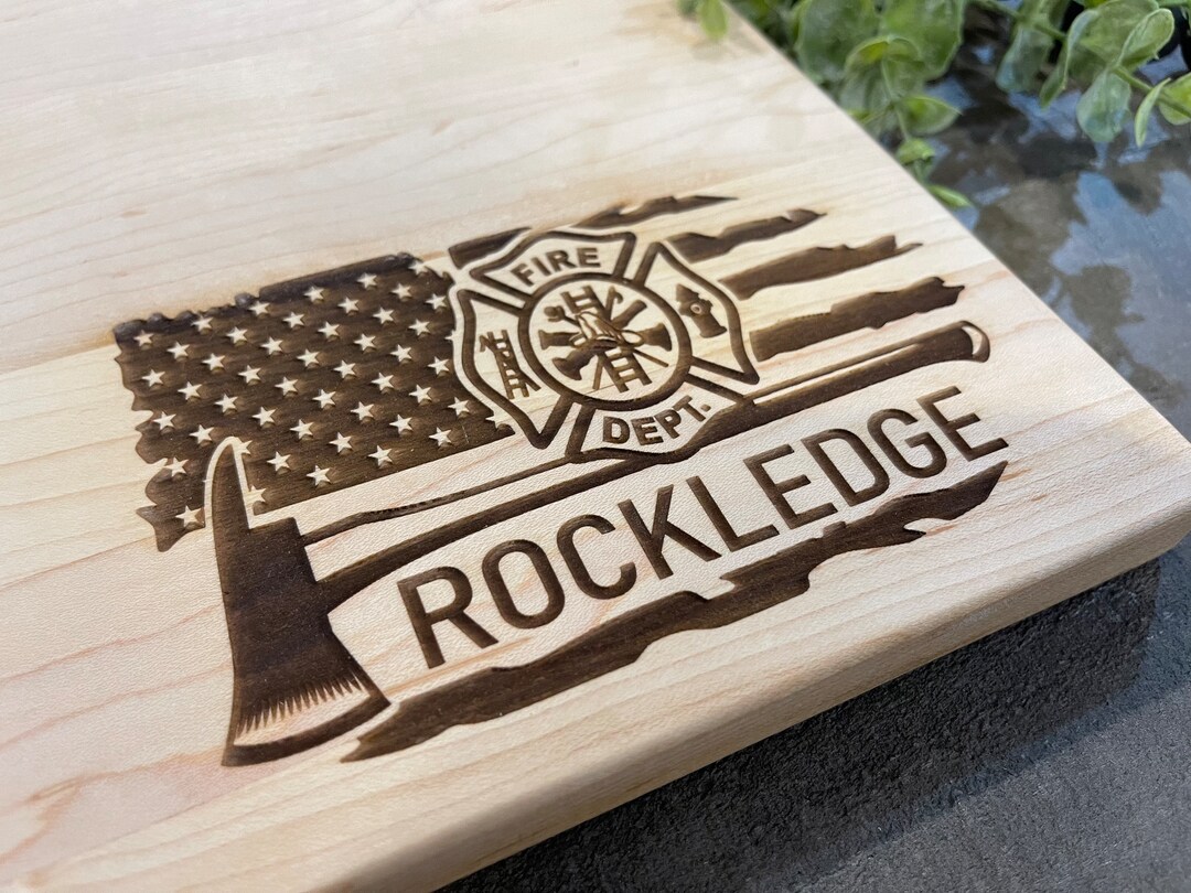 Fireman, Firefighter, Cutting Board, Personalize, Engraved, Cutting ...