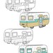 Vintage Campers Airstream Shasta Trailer Clip Art Vector Graphic PNG ...