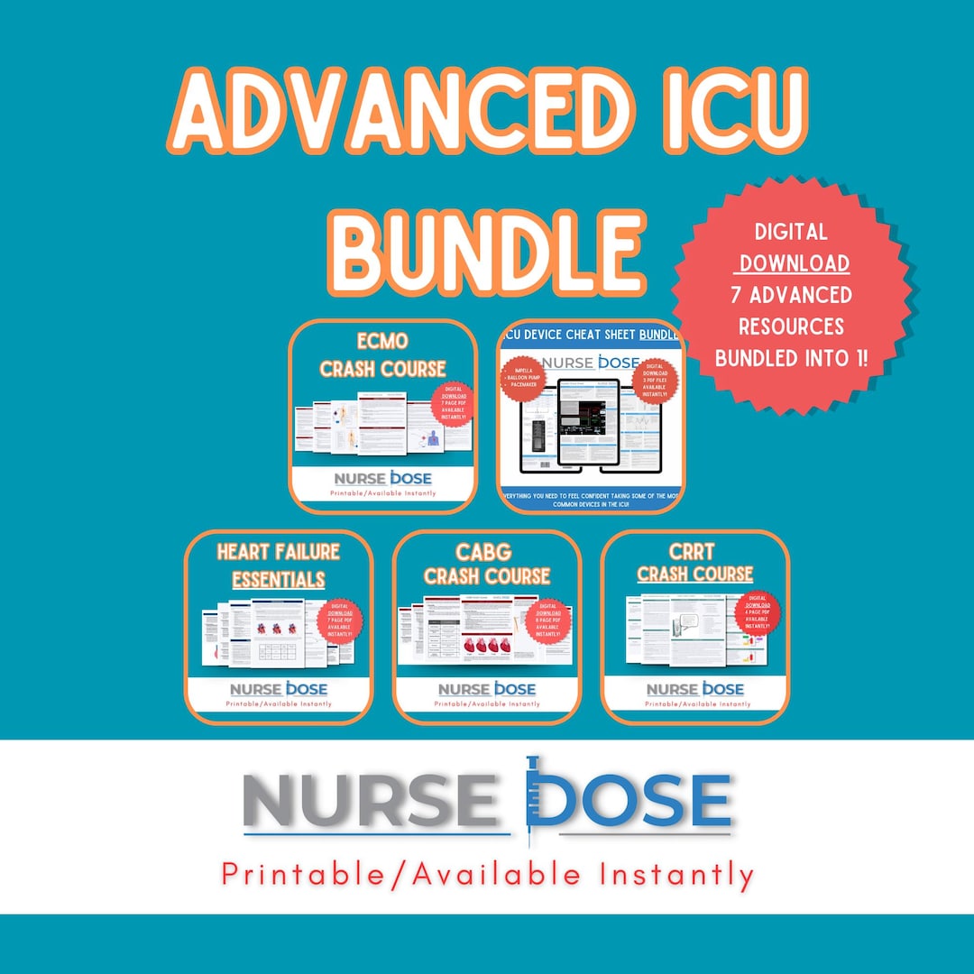 Advanced ICU Nurse Note Bundle | Advanced ICU Bundle | Nursing Student ...