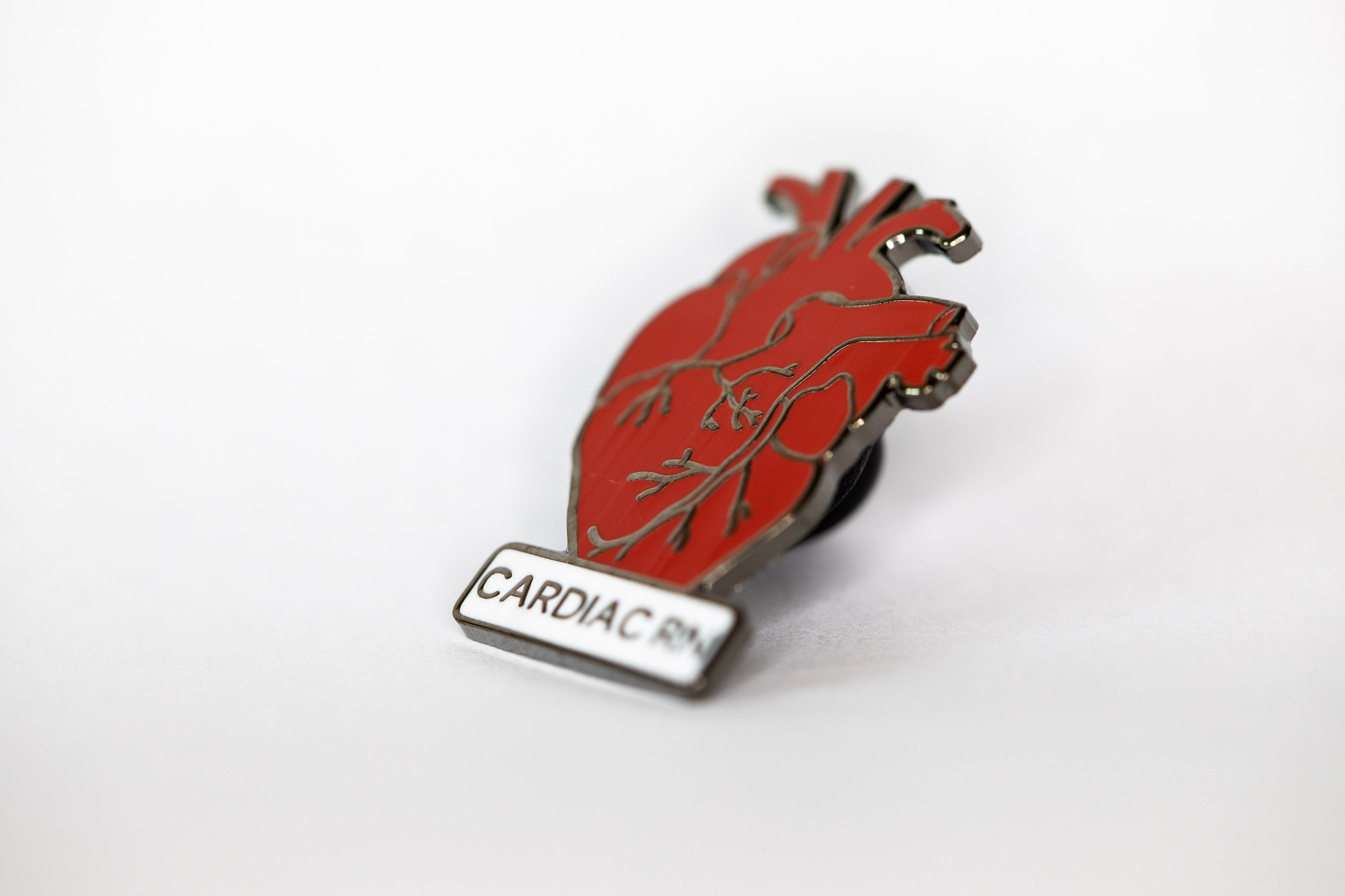 Cardiac RN Heart Pin Anatomical Heart Pin Nurse Gift - Etsy