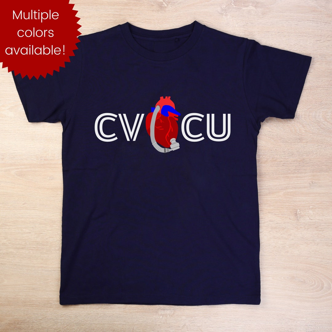 CVICU Nurse Shirt | Cath Lab Shirt | Cardiac Nurse Gift | Heart VAD ...