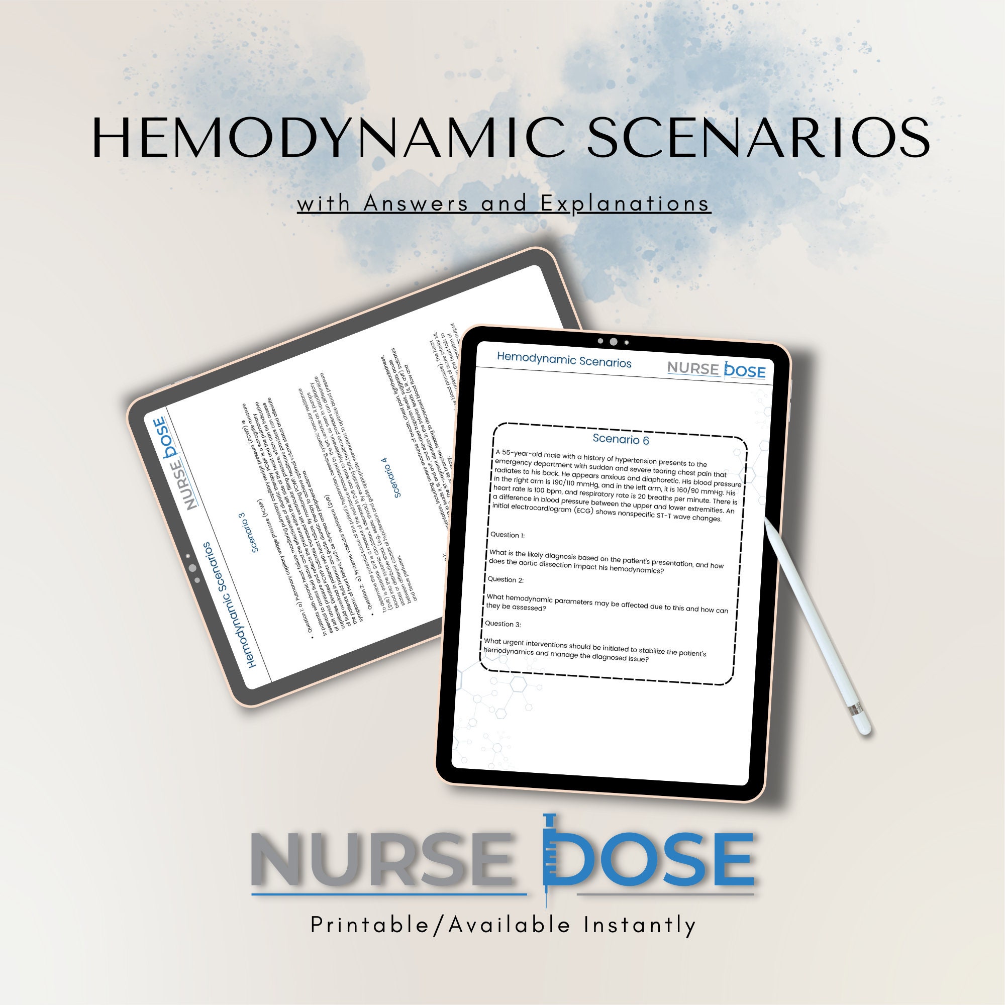 Hemodynamics CCRN Bundle ICU RN Nursing Notes Hemodynamic Crash Course ...